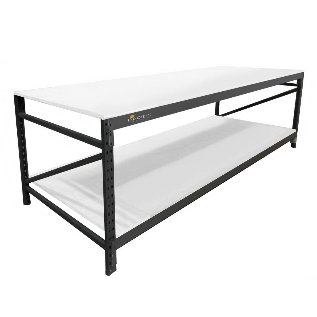 Workbench, Melamine Tops: Dual Level – Pacific Shelving & Storage